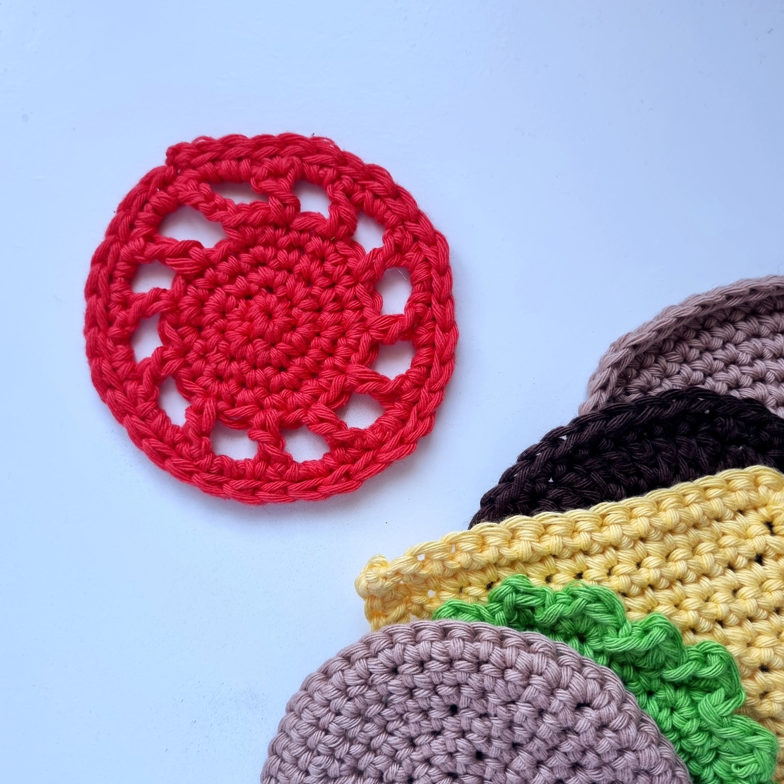 Crochet Cheeseburger Coasters Pattern | Crochet Pattern | Burger | Fast ...