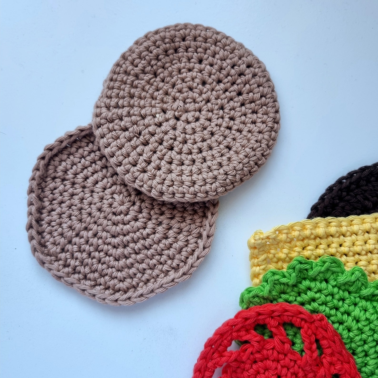 Crochet Cheeseburger Coasters Pattern | Crochet Pattern | Burger | Fast ...