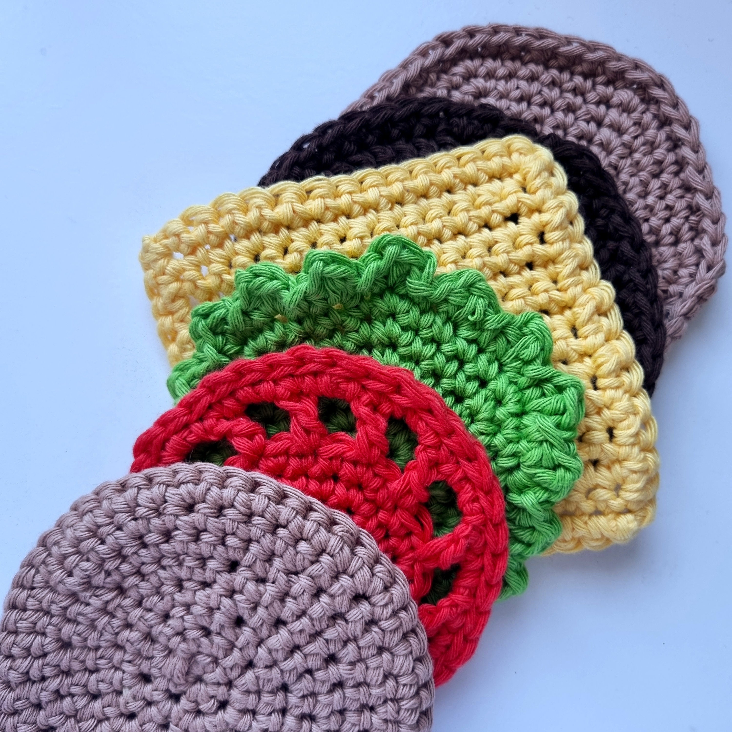Crochet Cheeseburger Coasters Pattern | Crochet Pattern | Burger | Fast ...