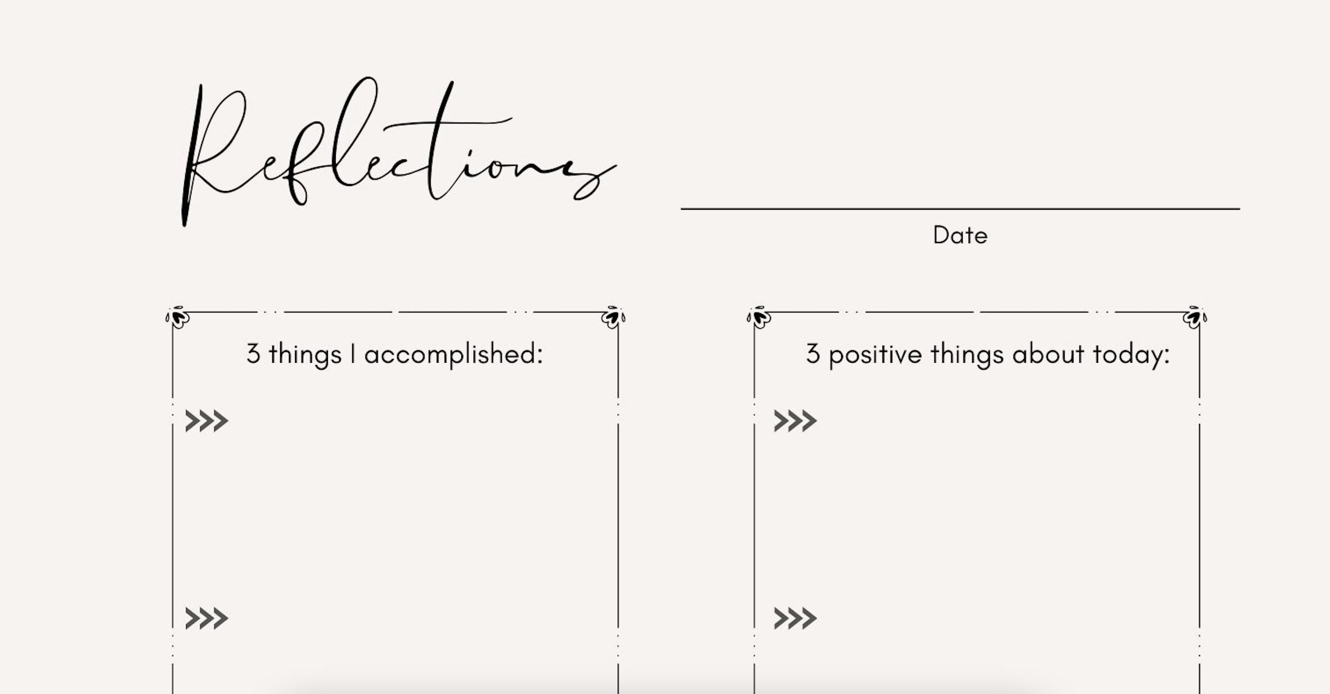 Daily Reflection Journal Entry - Etsy