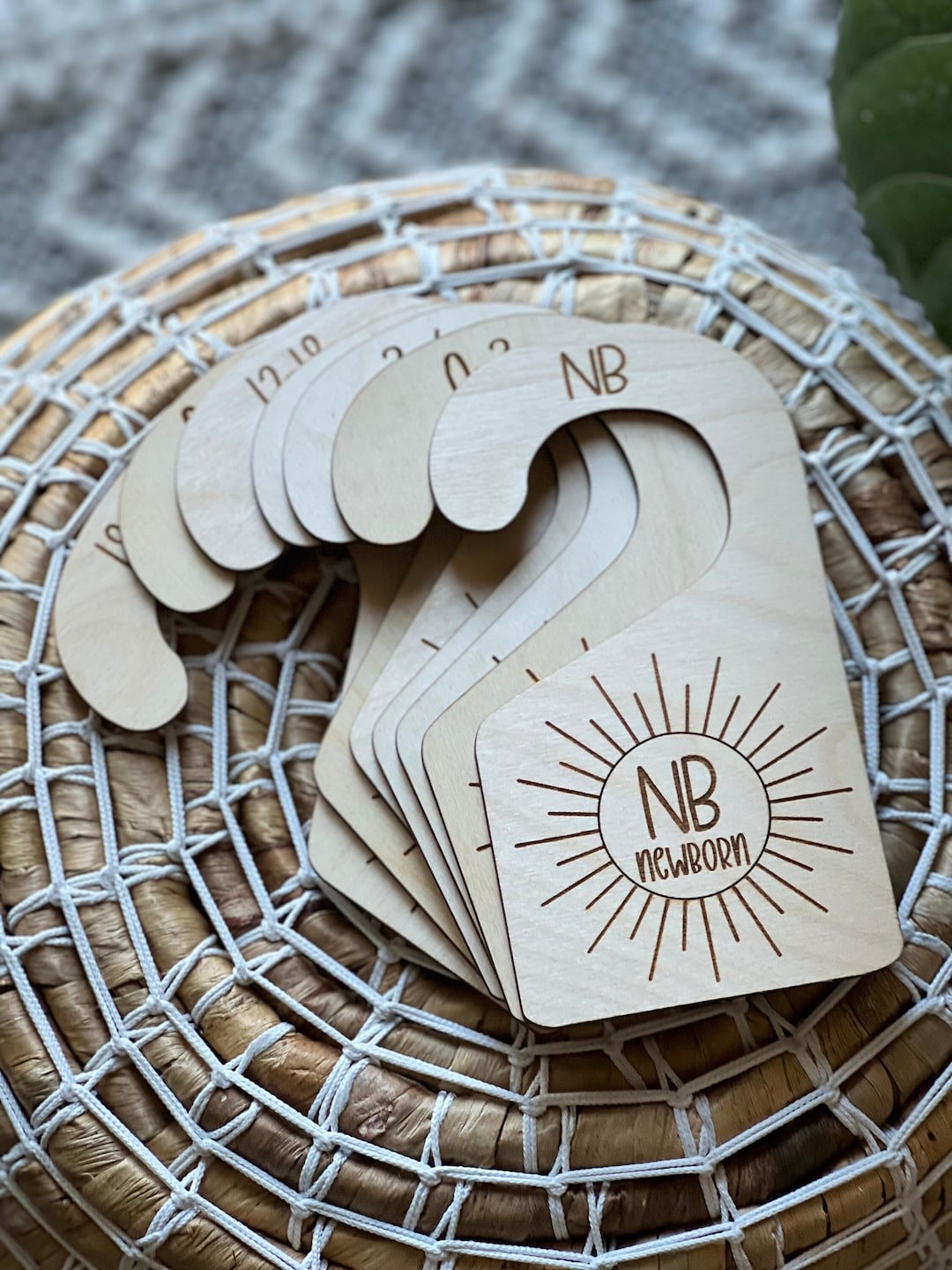 Boho Sun Closet Dividers | Boho Sun Nursery Decor | Wood Closet ...
