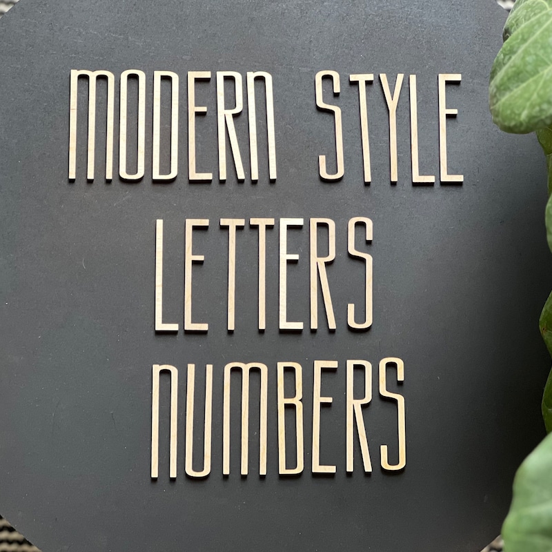 Modern Letters - Etsy