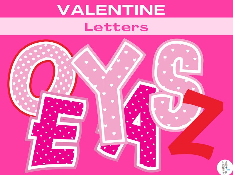 Classroom Valentine Decor Valentine Bulletin Board Letters - Etsy