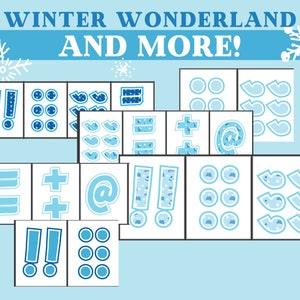 Winter Wonderland Letters & Numbers -holiday Bulletin Board ...