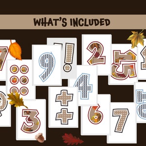 Classroom Autumn Blue Decor, Autumn Blue Bulletin Board Letters and ...