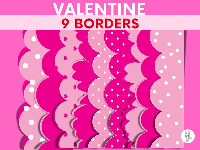 Valentine Borders - Heartwarming Borders for Crafts, Cards, and Decor ...