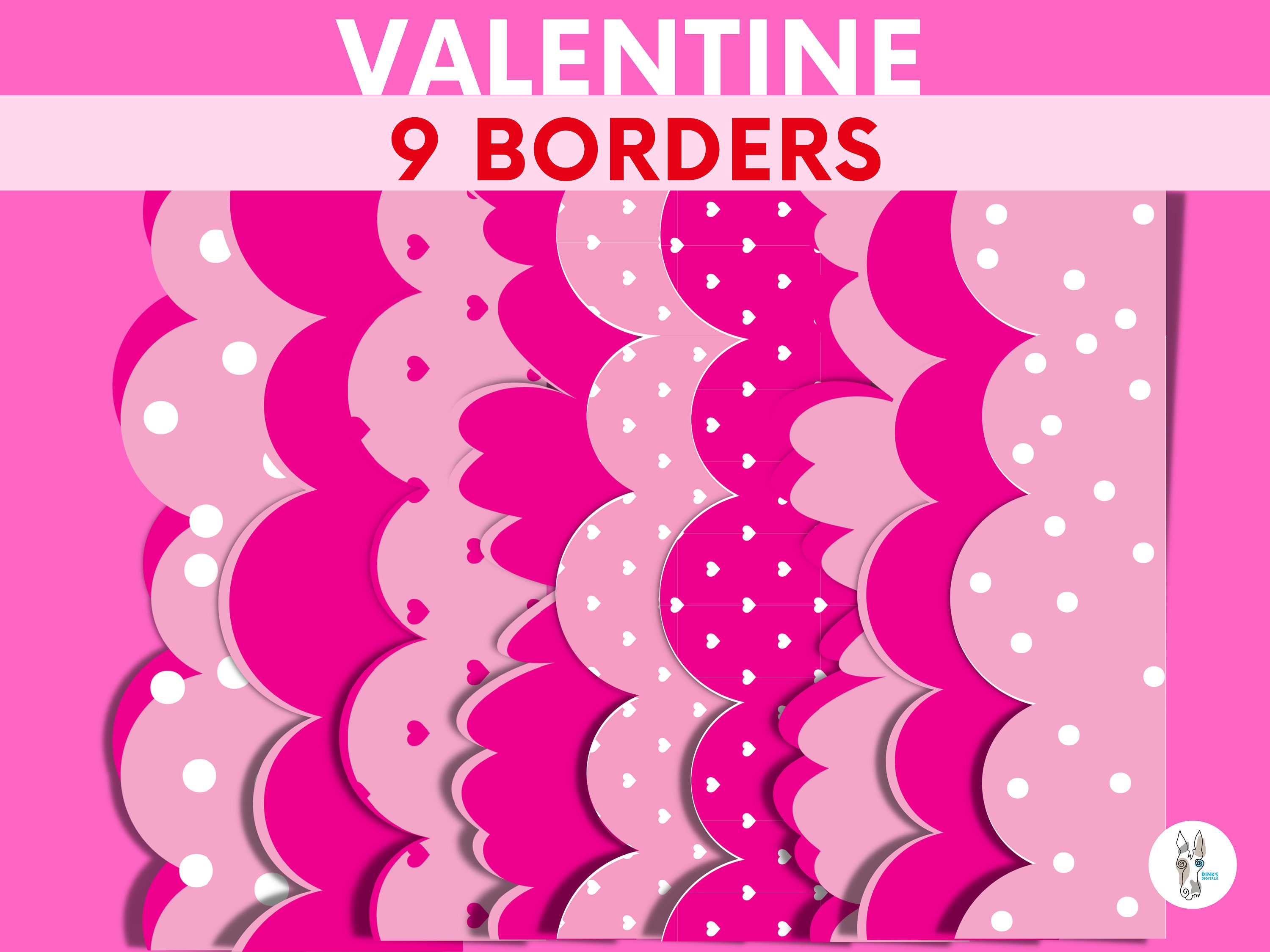 Valentine Borders - Heartwarming Borders for Crafts, Cards, and Decor ...
