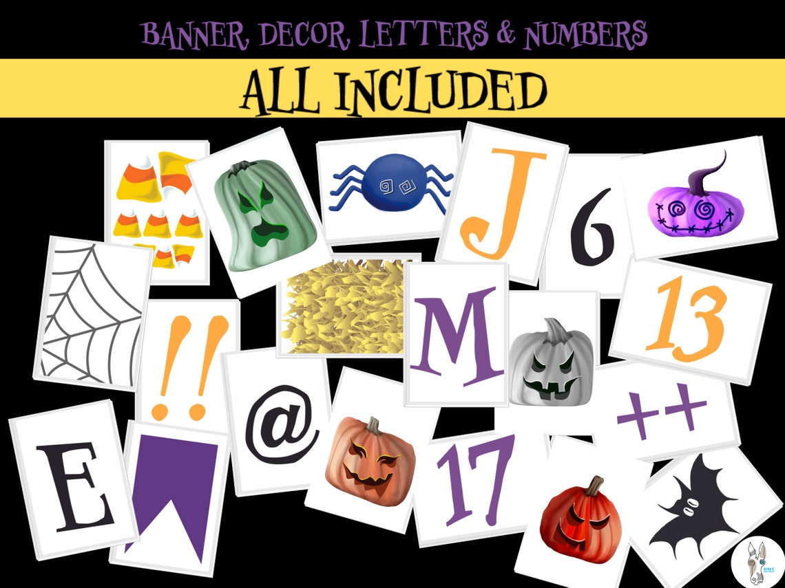 Classroom Halloween Decor, Halloween Bulletin Board Kit, Ghostly Gang ...