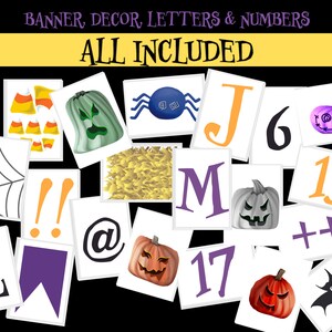 Classroom Halloween Decor, Halloween Bulletin Board Kit, Ghostly Gang ...