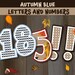 Classroom Autumn Blue Decor, Autumn Blue Bulletin Board Letters and ...