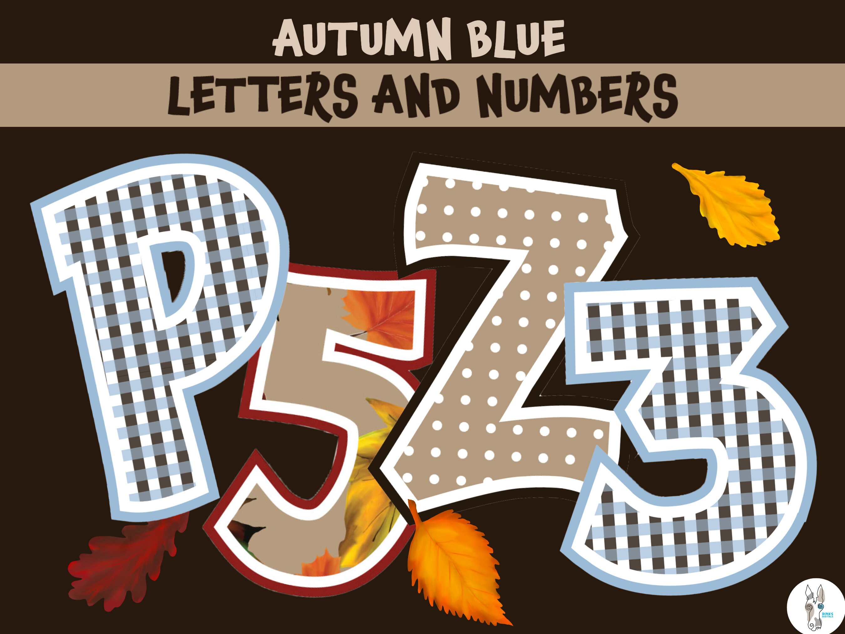 Classroom Autumn Blue Decor, Autumn Blue Bulletin Board Letters and ...
