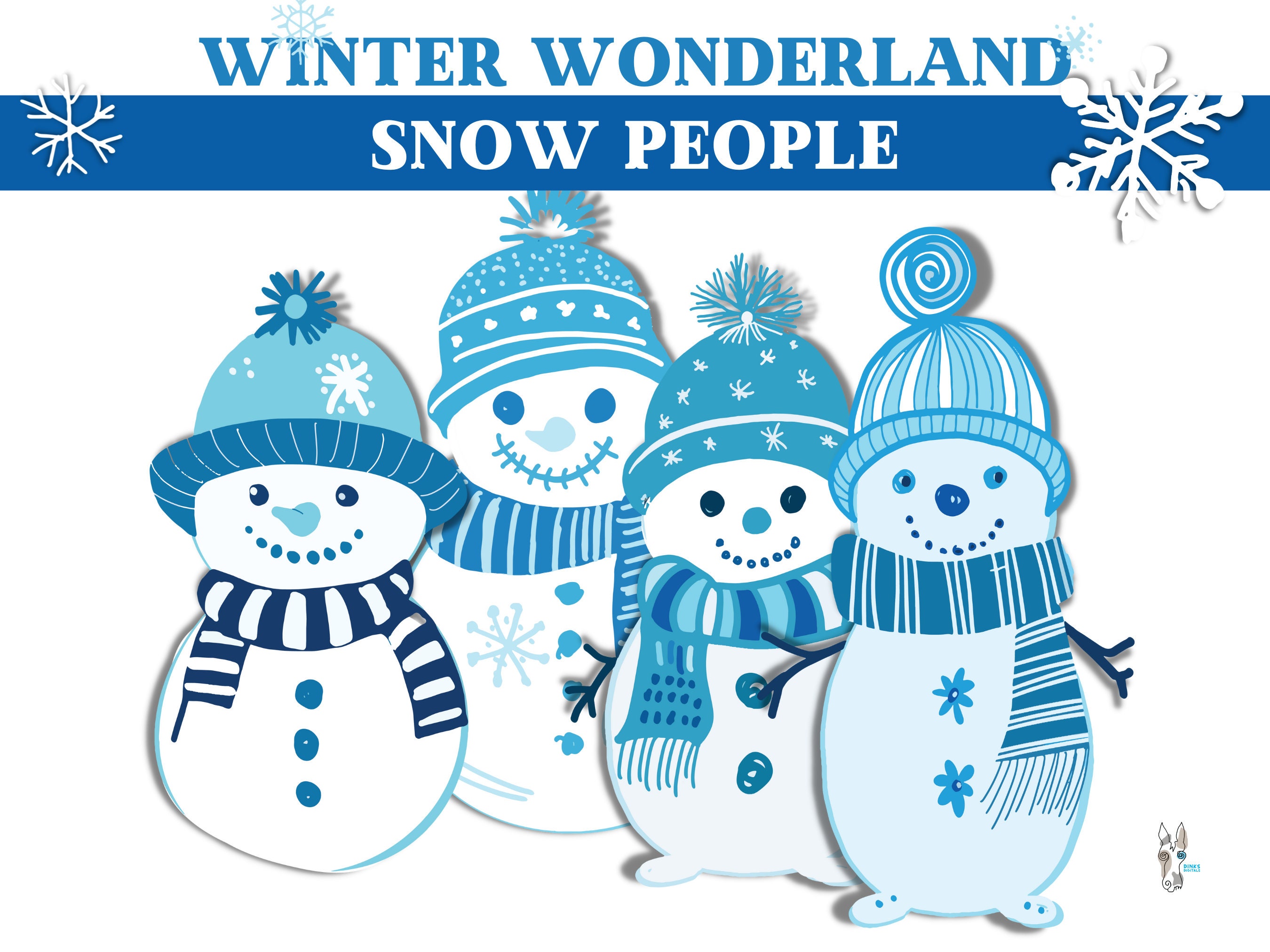 Winter Wonderland Bulletin Board Kit Snowflake Decor, Classroom Decor ...