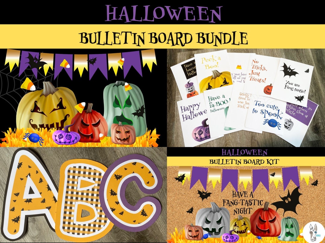 Halloween Bulletin Board Bundle, Classroom Halloween Decor, Ghostly ...