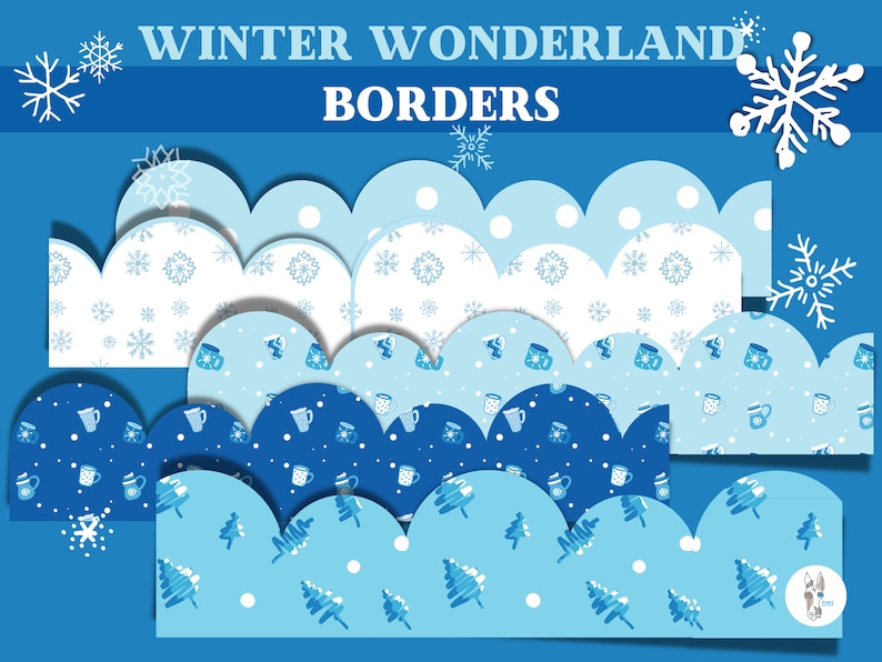 Winter Wonderland Bulletin Board Kit Snowflake Decor, Classroom Decor ...