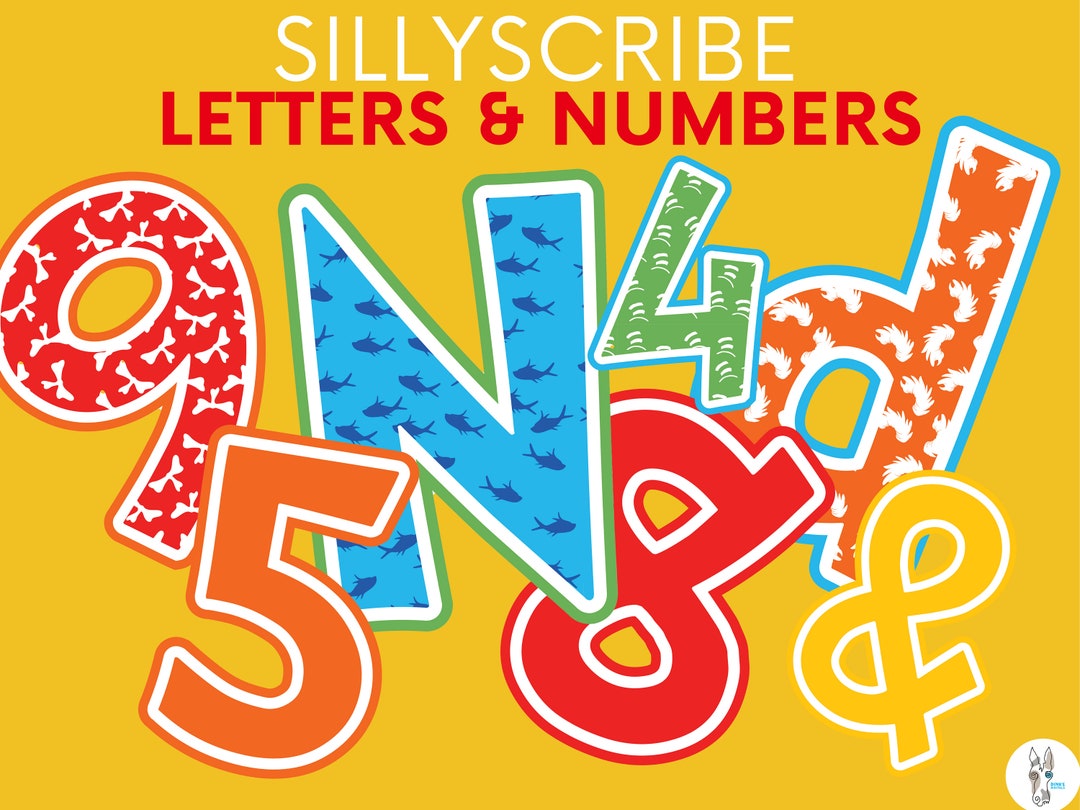 Whimsical Alphabet & Numeral Art - Handcrafted Sillyscribe Letters and ...