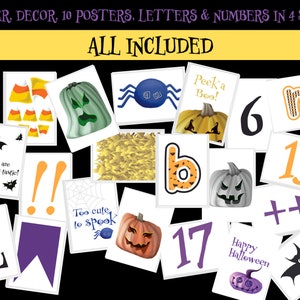 Halloween Bulletin Board Bundle, Classroom Halloween Decor, Ghostly ...