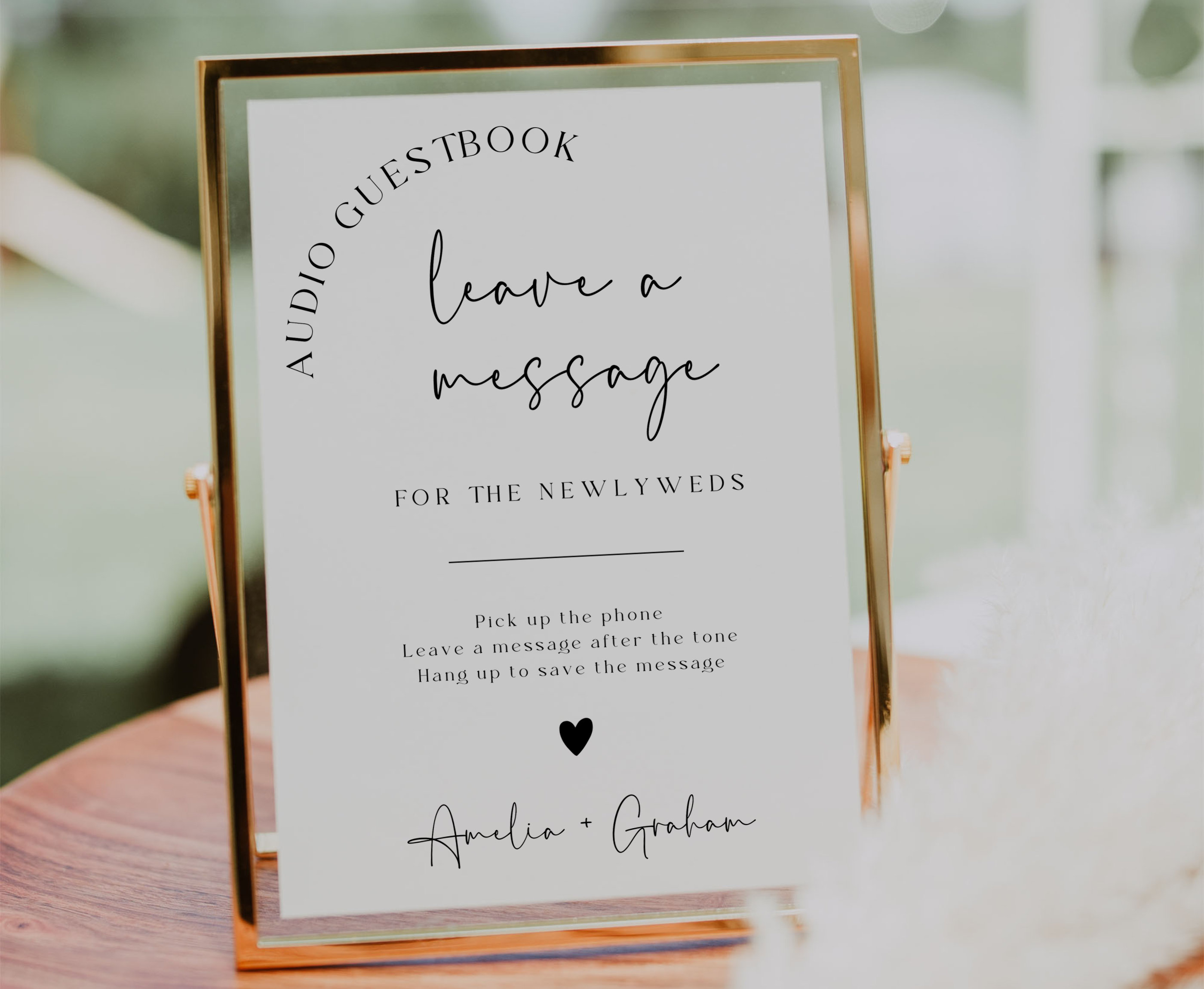 Audio Guestbook Sign, Wedding Guestbook Alternative, Unique Audio Guest ...