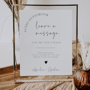 Audio Guestbook Sign, Wedding Guestbook Alternative, Unique Audio Guest ...