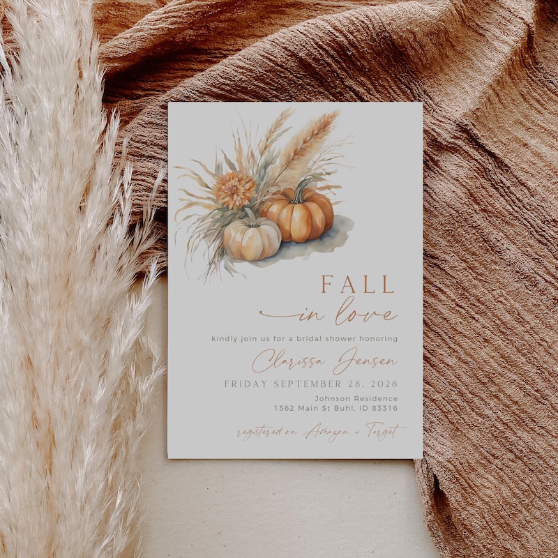 Fall in Love Invitation - Etsy