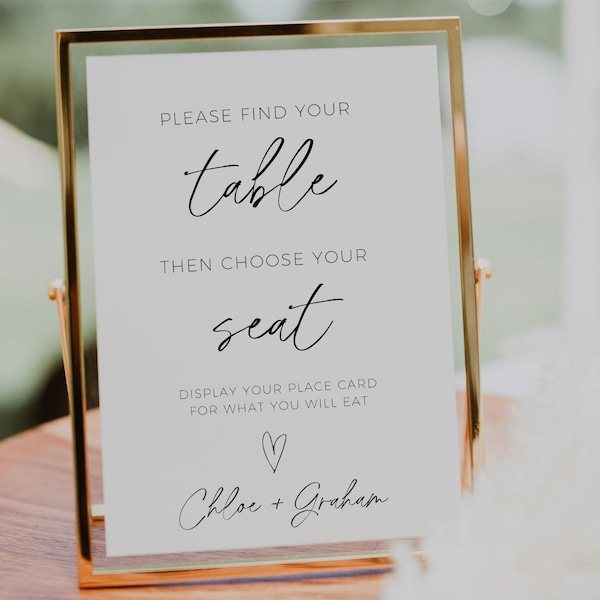 Place Card Sign - Etsy