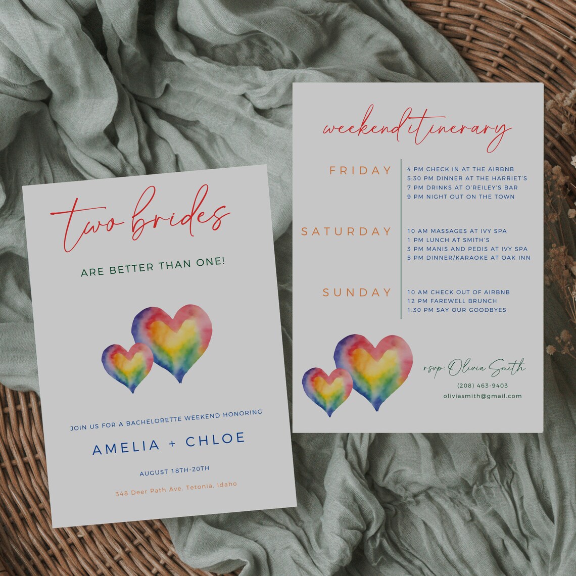 Lesbian Bachelorette Invitation, Editable Template, LGBTQ Bachelorette ...