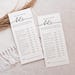 Minimalist Place Your Bets Game, Wedding Reception Game, Fully Editable ...