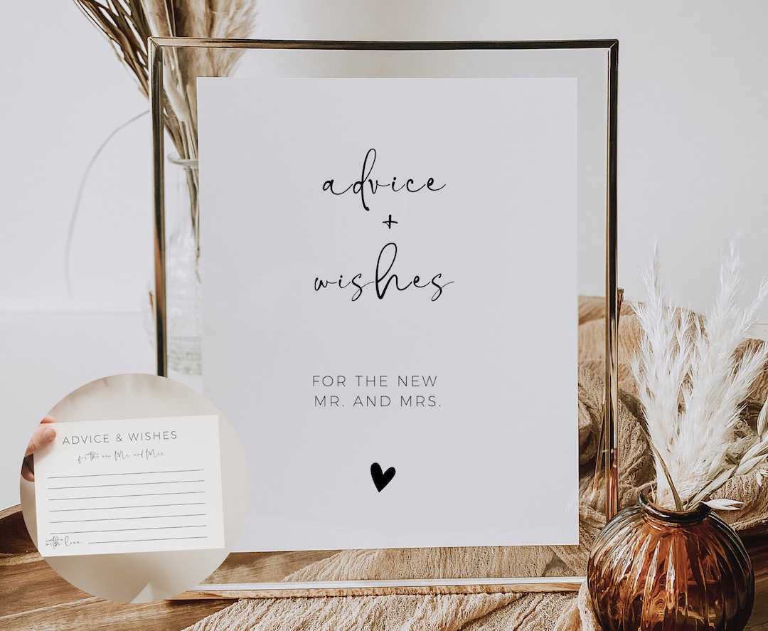 Advice And Wishes For The Mr And Mrs