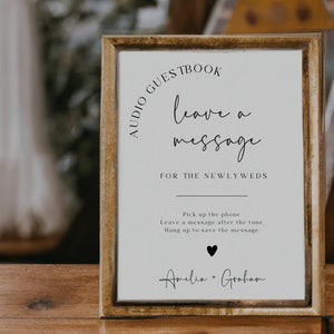 Audio Guestbook Sign, Wedding Guestbook Alternative, Unique Audio Guest ...