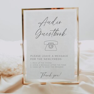 Audio Guestbook Sign, Phone Message Guest Book, Telephone Guest Book ...