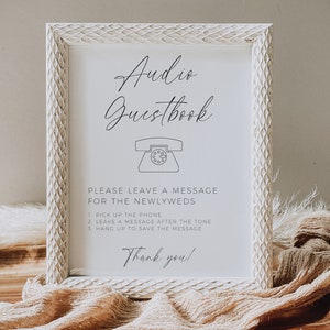 Audio Guestbook Sign, Phone Message Guest Book, Telephone Guest Book ...