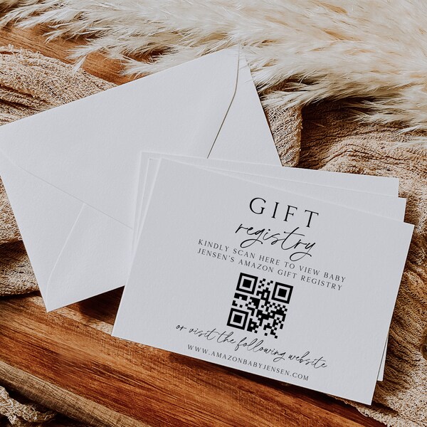 Registry Qr Code Baby Shower - Etsy
