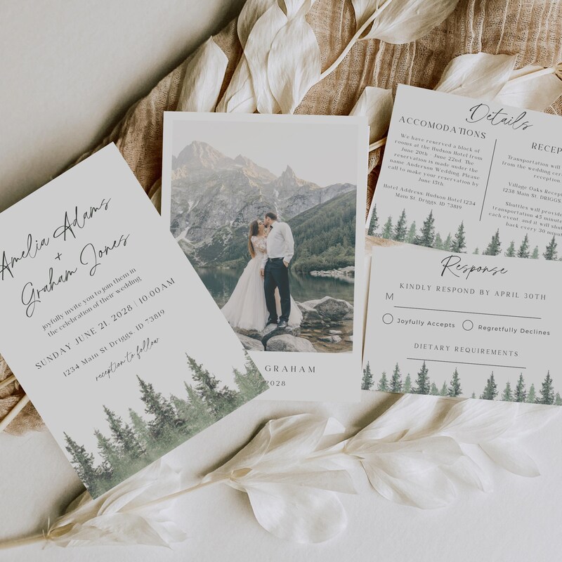 Tree Wedding Invitation - Etsy