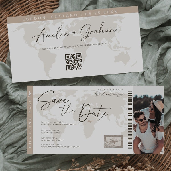 Destination Wedding Save the Date - Etsy