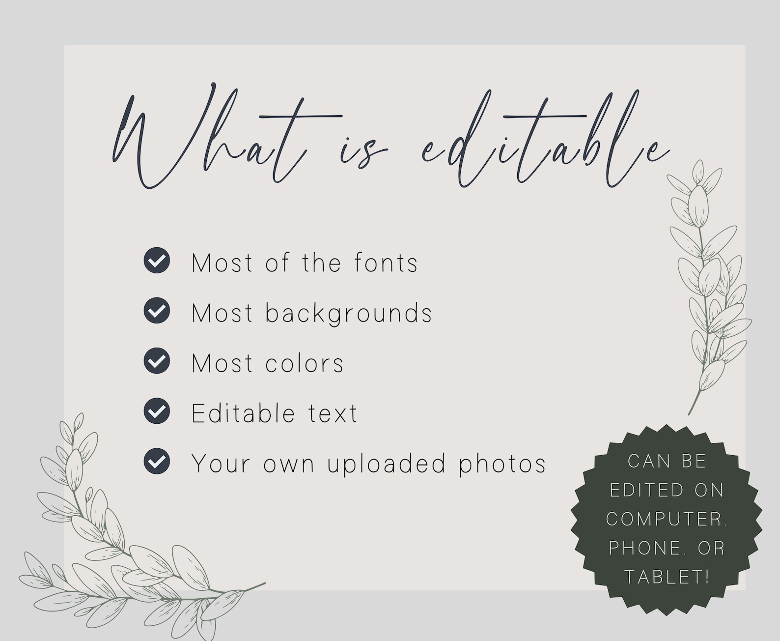 Generations of Love Sign Template Minimalist Wedding Thank - Etsy