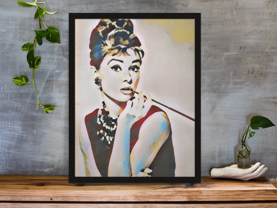 Audrey Hepburn Audrey Hepburn Wall Art Breakfast At Etsy