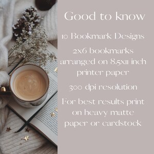 Winter Wonderland Bookmarks, Set of 10 Printable Bookmarks, Digital ...