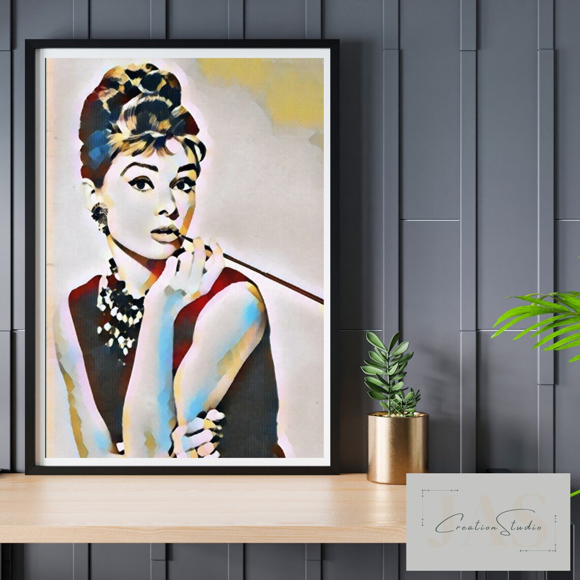 Audrey Hepburn Audrey Hepburn Wall Art Breakfast at Tiffanys Feminist ...