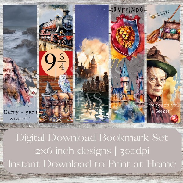 Digital Bookmarks - Etsy