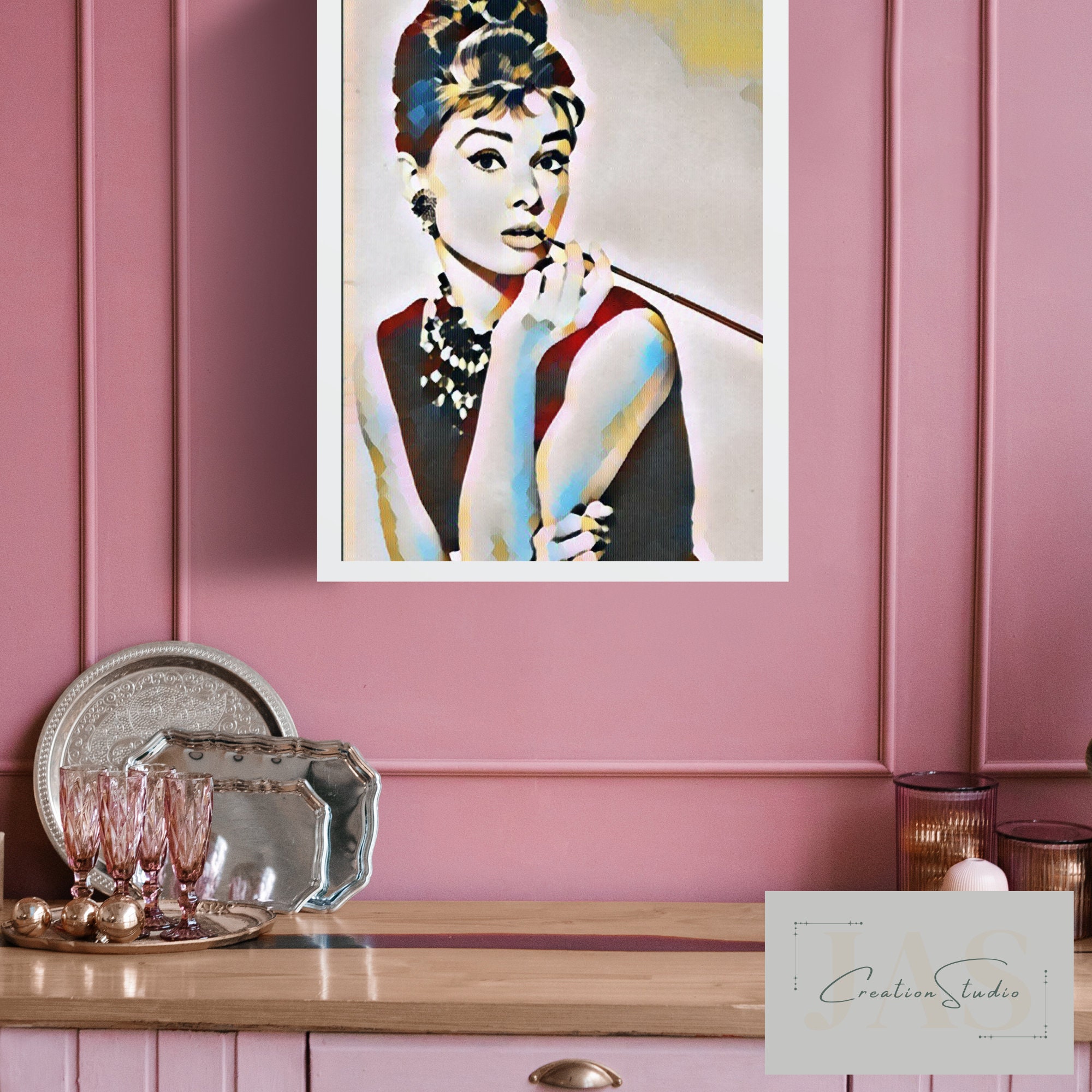 Audrey Hepburn Audrey Hepburn Wall Art Breakfast At Tiffanys Feminist