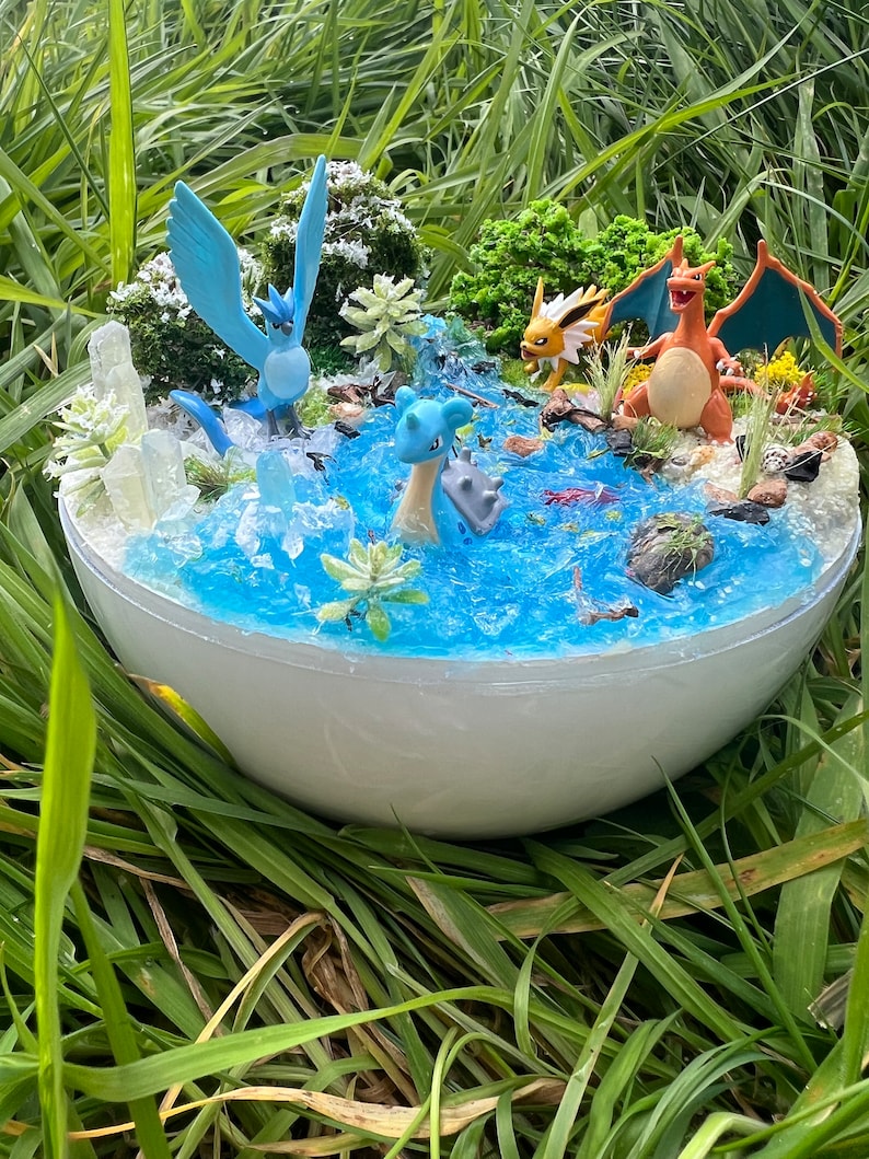 Custom Big Pokeball Terrarium With Your Chosen Characters - Etsy