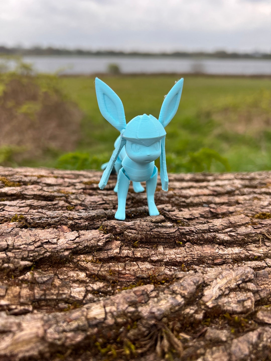 Articulated 3d Printed Figurine, Fidget Toy Inspired by Pokemon Glaceon ...