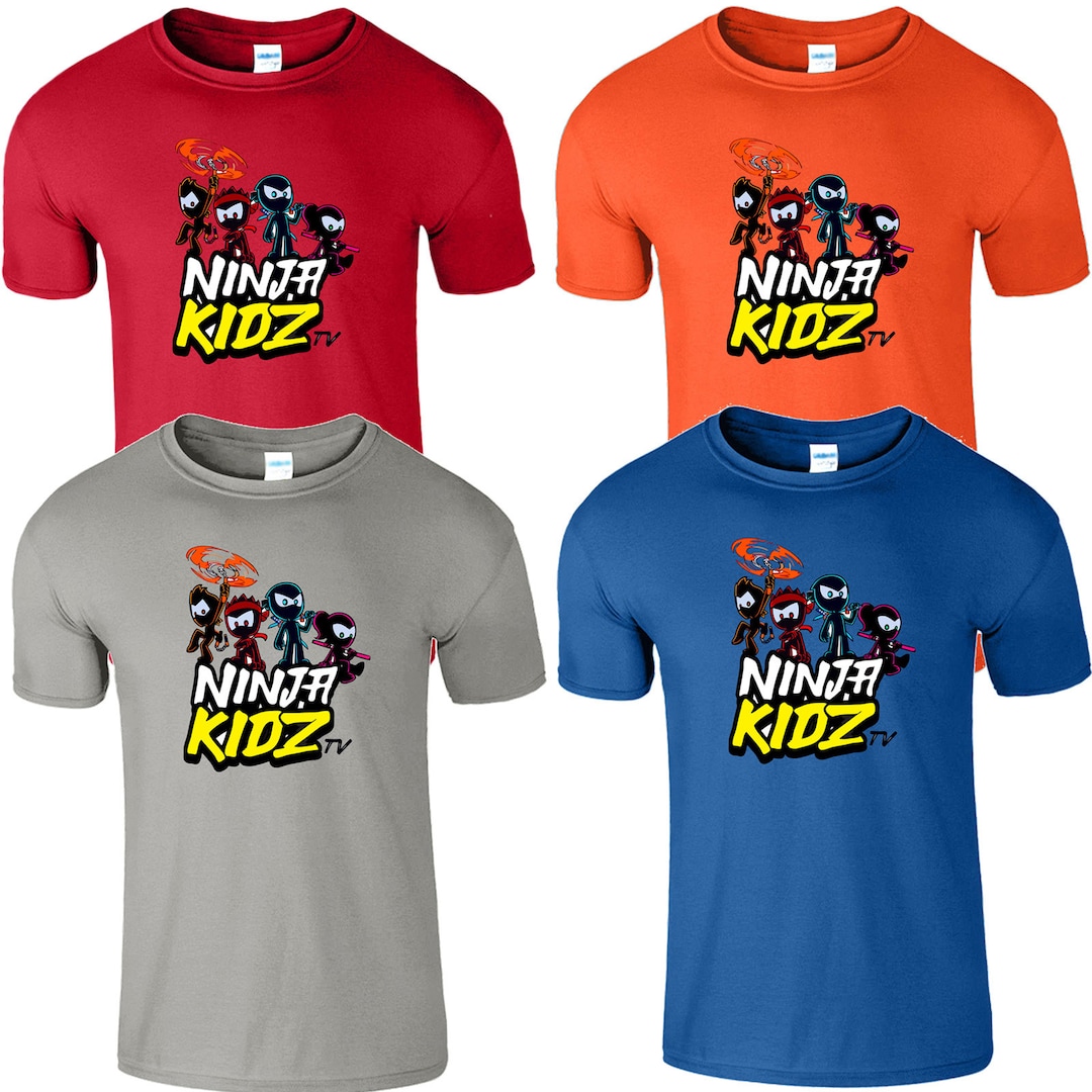 Ninja Kidz Gaming Tshirt Children Funny Game Kids T-shirt Team Boys ...