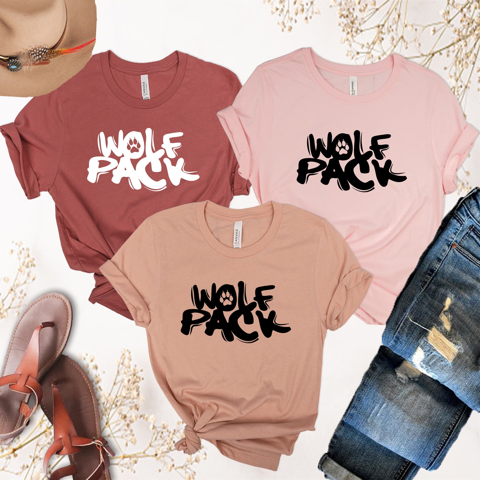 Wolf Pack Shirt, Wolf Shirt, Family Shirts, Wolf Pack Family Shirt ...
