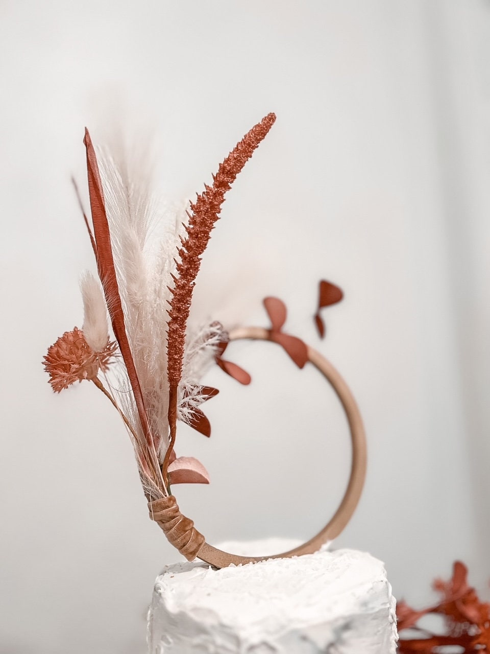 Hoop Cake Topper | Flower Cake Topper | Wedding Cake Topper | Boho ...