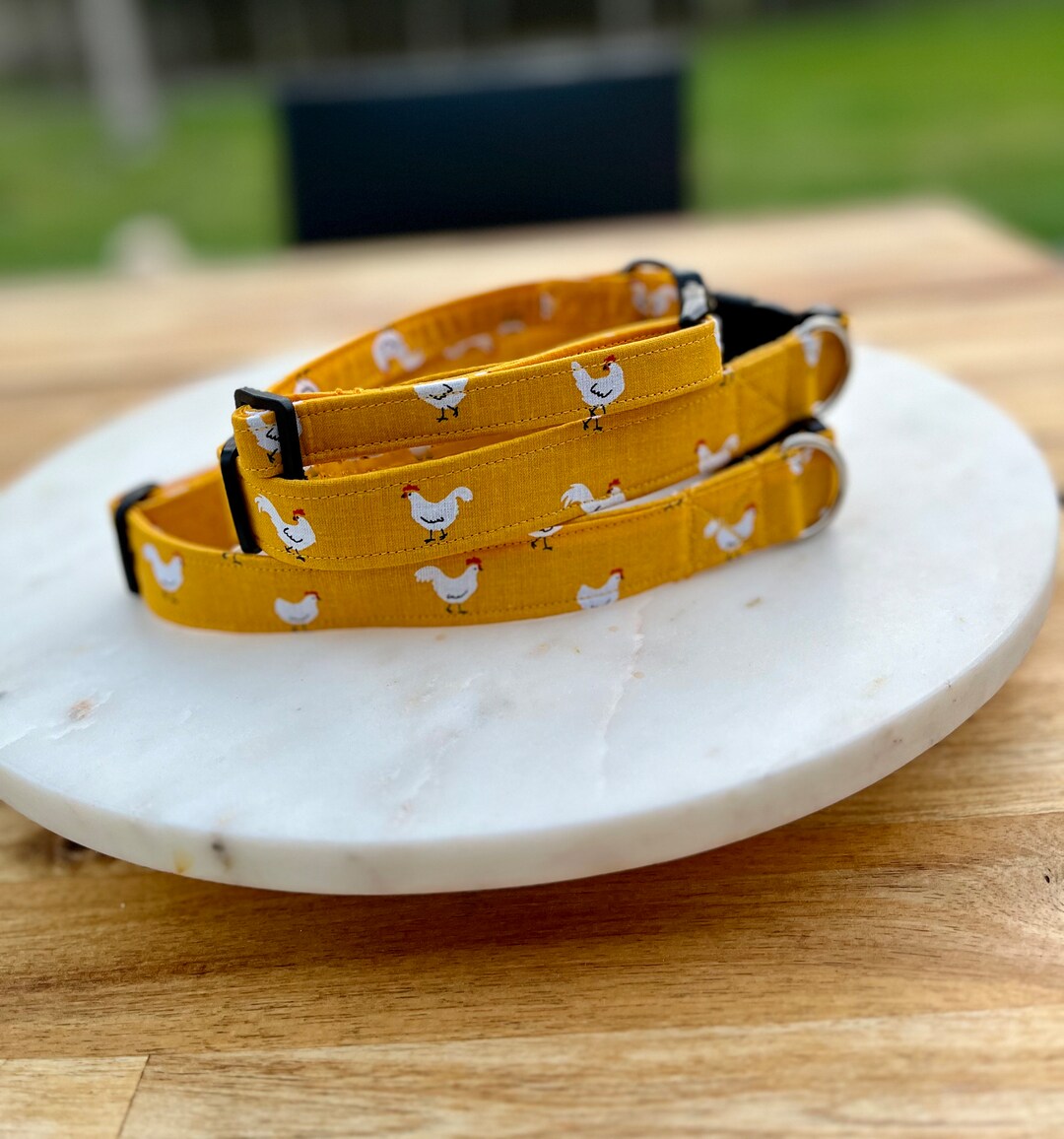 Chicken Pet Collar White Leghorn Dog Collar Cat Collar With Chickens ...