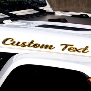 Custom Topography Pattern Car Decal With Colored Outline Personalized ...