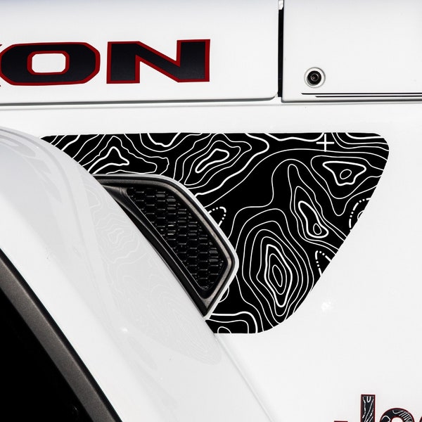 Jeep Gladiator Topographic Decal - Etsy