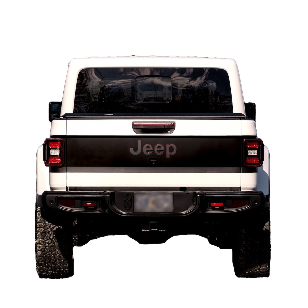 Jeep Gladiator Tailgate Wrap | Matte Black Topo Graphic (2019-2023) - Etsy
