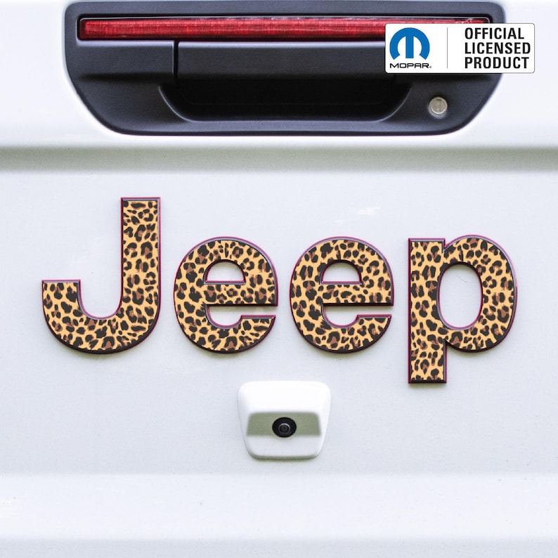 JEEP Gladiator Emblem Overlay Decal Set – Animal Print | Fits 2020+ JT ...