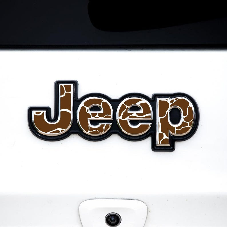 JEEP Emblem Overlay Decals – Animal Print, Mopar Licensed - Etsy